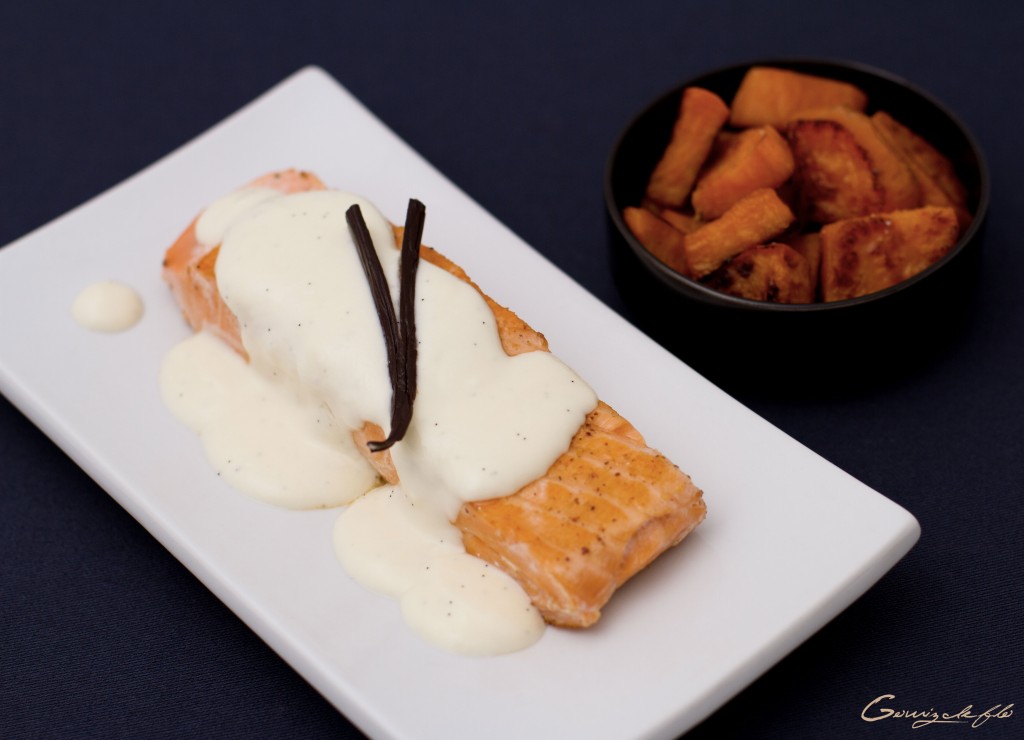 saumon-patates-douces-sauce-vanille - Drôles de mums