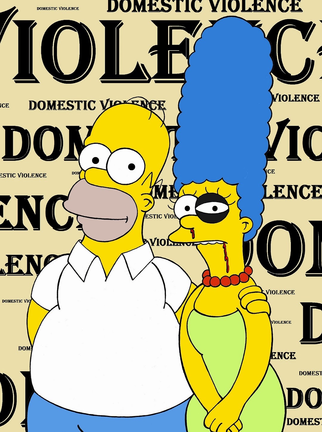 Homer and Marge Simpson The Simpsons Art Portrait Social Campaign ...