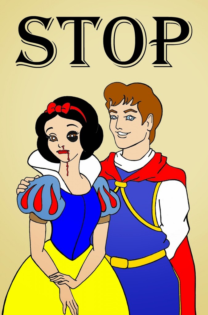 Snow White and Prince Princess Charming Art Portrait Social Campaign ...